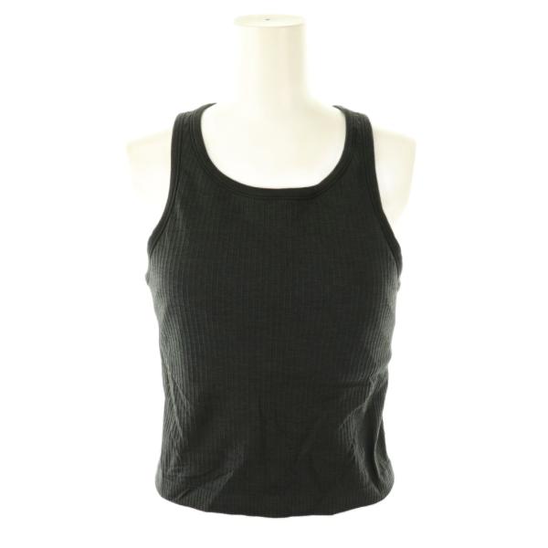 ルルレモン lululemon スポーツウェア リブ トップス タンクトップ チャコールグレー /NR ■OS レディース【ブランド】ルルレモン lululemon【表記サイズ】不明【実寸サイズ】身幅：36.5cm　総丈：43.5cm　　【...