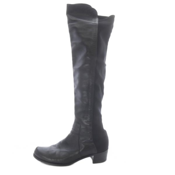 スチュアートワイツマン STUART WEITZMAN ニーハイ ロングブーツ 切替 38.5 黒 ブラック /SR ■SH レディース【ブランド】スチュアートワイツマン STUART WEITZMAN【表記サイズ】38.5【実寸サイズ】筒...