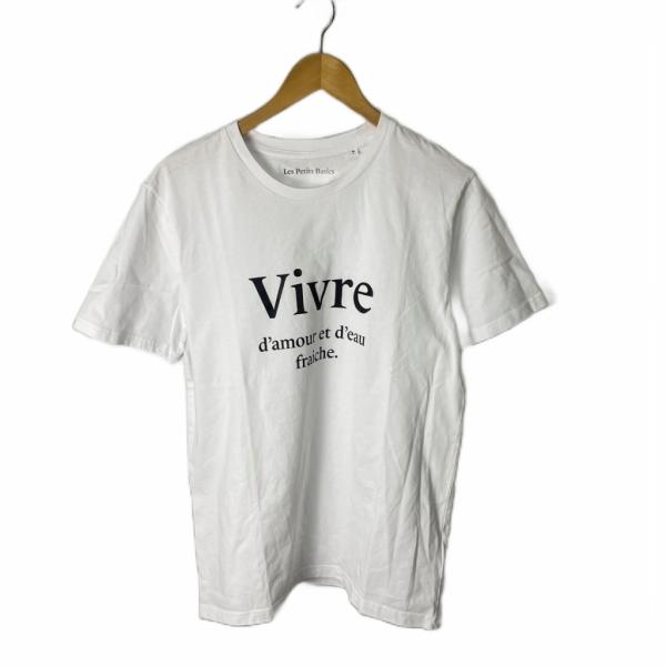 ルベーシック Les petits basics L'Appartement取扱い LOGO Tシャツ カットソー プリント 半袖 M ホワイト ■FY【表記サイズ】M【実寸サイズ】肩幅：45cm　身幅：52cm　着丈：67cm　袖丈：21...