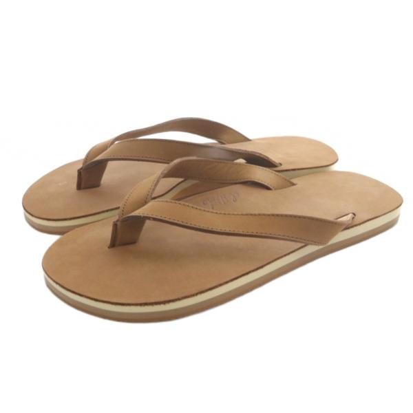 エルニドフリップス EL NIDO FLIPS ビーチサンダル 37 茶色 ブラウン /SR レディース【表記サイズ】37【実寸サイズ】ヒールの高さ：1cm　最大幅：9.6cm　　【色】茶色 ブラウン【状態】ごくわずかに表面に薄い擦り傷がご...