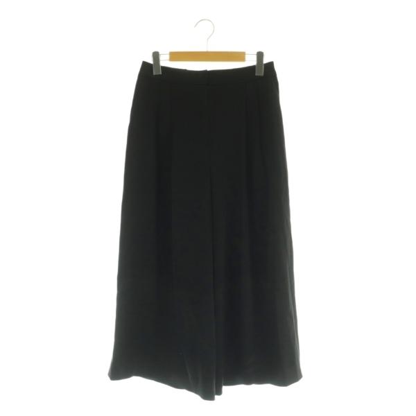 セオリーリュクス theory luxe POSEY サテン ミモレパンツ ワイド 40 ブラック /MY ■OS レディース【ブランド】セオリーリュクス theory luxe【表記サイズ】40【実寸サイズ】ウエスト：66cm　もも幅：3...