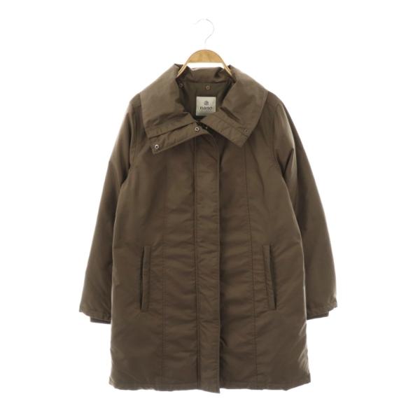 ナノユニバース nano universe Thermore コート 38 カーキブラウン /DO ■OS レディース【ブランド】ナノユニバース nano universe【表記サイズ】38【実寸サイズ】肩幅：約39cm　身幅：約49.5c...