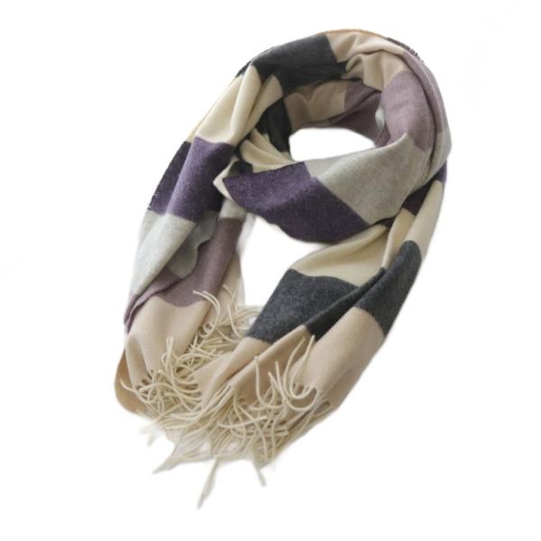 ジョンストンズオブエルガン Johnstons of Elgin ストール マフラー カシミヤ フリンジ グレー ベージュ パープル /YO25 レディース【ブランド】ジョンストンズオブエルガン Johnstons of Elgin【実寸サ...