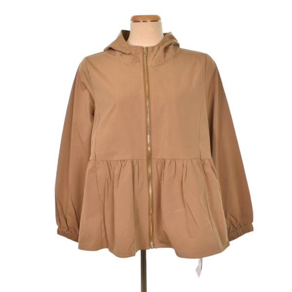 マーベラスバイピエロ marvelous by Prierrrot ヘムフレア フーディ ブルゾン マウンテンパーカー M 茶 ブラウン ■FY【表記サイズ】M【実寸サイズ】肩幅：40cm　身幅：54cm　着丈：68cm　袖丈：61cm　　...