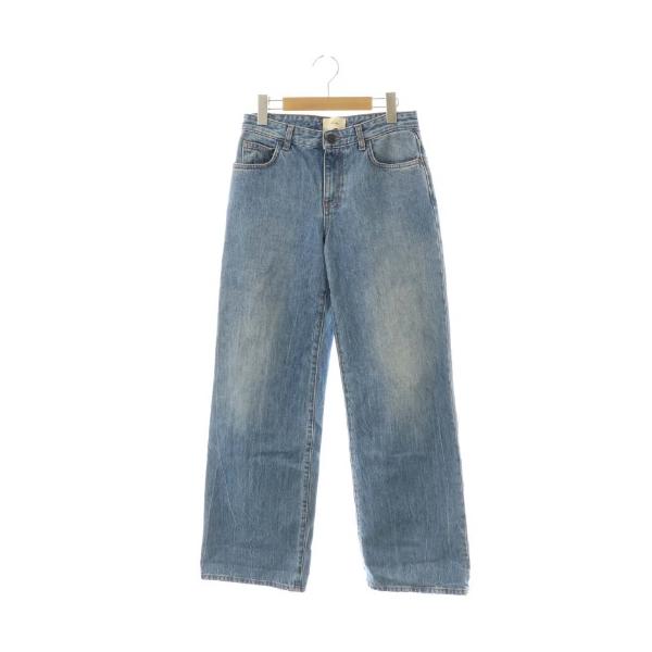 ザロウ THE ROW EGLITTA JEAN デニム パンツ ワイド 0 ライトブルー 6525 W1984 /HK ■OS レディース【ブランド】ザロウ THE ROW【表記サイズ】0【実寸サイズ】ウエスト：70cm　もも幅：27cm...