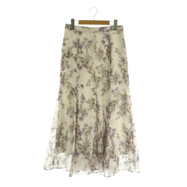 マイストラーダ Mystrada デイジーナロースカート フラワー ロング フレア シフォン 38 ピンク /MY ■OS ■SH レディース【ブランド】マイストラーダ Mystrada【表記サイズ】38【実寸サイズ】ウエスト：66cm　ヒ...