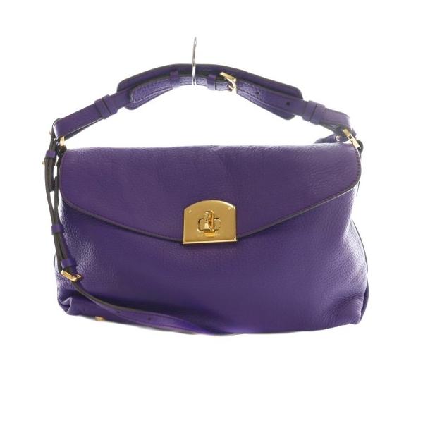 セルジオロッシ Sergio rossi 2WAYバッグ ハンド ショルダー レザー 紫 パープル /SS ■OS レディース【ブランド】セルジオロッシ Sergio rossi【実寸サイズ】持ち手の長さ：約27-33cm　ヨコ：約32cm...