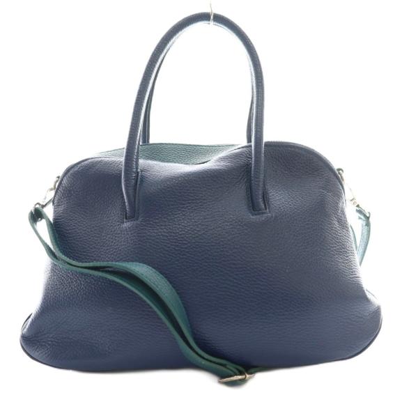 べヴィニ BEVINI 2wayバッグ トート ショルダー レザー 紺 ネイビー /SS ■OS レディース【実寸サイズ】持ち手の長さ：約33cm　ヨコ：約36cm　タテ：約18cm　マチ：約16cm　ショルダーの長さ：約73-134cm　...