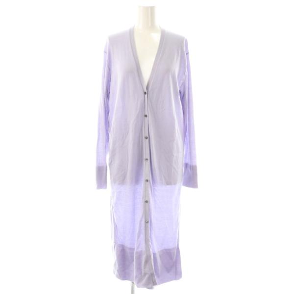 セオリーリュクス theory luxe NORFOLK OLGA ロングニットカーディガン ウール 38 ラベンダー /DO ■OS レディース【ブランド】セオリーリュクス theory luxe【表記サイズ】38【実寸サイズ】肩幅：約4...