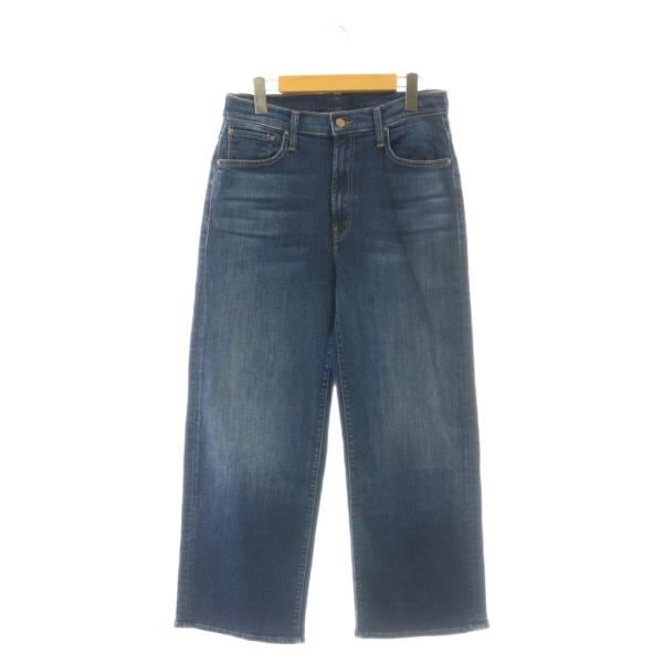 マザー mother 24AW THE DODGER ANKLE ワイドストレートデニムパンツ ジーンズ 26 ブルー /ES ■OS ■SH レディース【ブランド】マザー mother【表記サイズ】26【実寸サイズ】ウエスト：74cm　も...