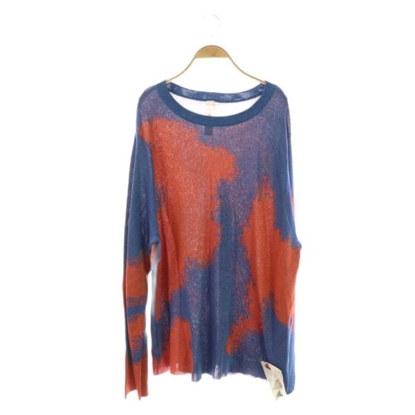 シンヤコズカ SHINYA KOZUKA issue6SOUVENIER JUMPER ニット カットソー 長袖 L 青 赤 /NR ■OS ■SH メンズ【ブランド】シンヤコズカ SHINYA KOZUKA【表記サイズ】L【実寸サイズ】肩...