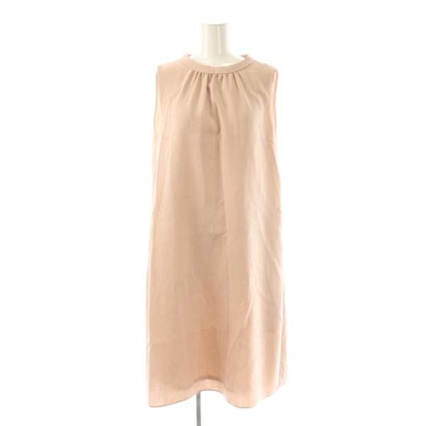 フォクシー FOXEY Montaigne ノースリーブワンピース 40 ピンクベージュ 35300 /DO ■OS レディース【ブランド】フォクシー FOXEY【表記サイズ】40【実寸サイズ】身幅：約44.5cm　総丈：約94.5cm　　...