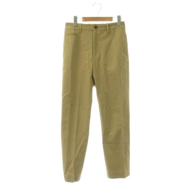 マッセメンシュ MASSE MENSCH パンツ テーパード ジッパーフライ コットン 34 ベージュ /NR ■OS レディース【ブランド】マッセメンシュ MASSE MENSCH【表記サイズ】34【実寸サイズ】ウエスト：66cm　もも幅...