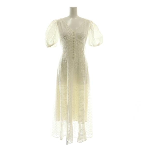 ココディール COCO DEAL レースMIXパフスリーブワンピース ロング 1 ホワイト /DF ■OS レディース【ブランド】ココディール COCO DEAL【表記サイズ】1【実寸サイズ】肩幅：32.5cm　身幅：33.5cm　着丈：1...