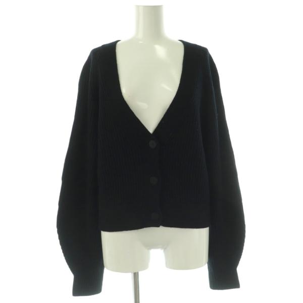 セオリー Theory MERCER WOOL CASH SCULPTED SLEEVE CARDI  カーディガン ニット 長袖 ウール カシミヤ混 S 黒 /NR ■OS レディース【ブランド】セオリー Theory【表記サイズ】S【実...