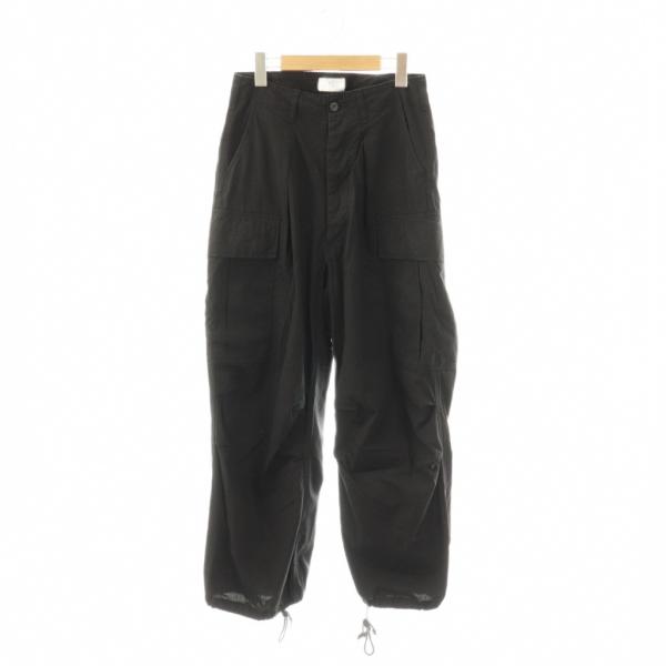ヘリル HERILL 25SS Ripstop Jungle Fatiguepants パンツ カーゴ 00 ブラック /HK ■OS メンズ【ブランド】ヘリル HERILL【表記サイズ】00【実寸サイズ】ウエスト：35cm　もも幅：34c...