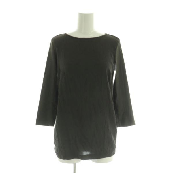 ファビアナフィリッピ FABIANA FILIPPI 七分袖カットソー シルク XXS チャコールグレー /MI ■OS レディース【ブランド】ファビアナフィリッピ FABIANA FILIPPI【表記サイズ】XXS【実寸サイズ】肩幅：34...