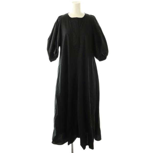 エンフォルド ENFOLD SOMELOS フレアマキシDRESS ワンピース 36 ブラック /ES ■OS レディース【ブランド】エンフォルド ENFOLD【表記サイズ】36【実寸サイズ】身幅：51cm　着丈：123cm　ゆき丈：51c...
