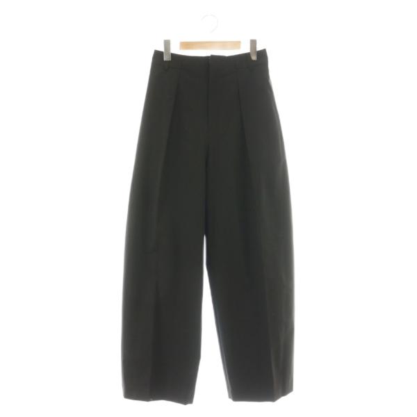 ル フィル LE PHIL 25SS バックメッシュSOLOTEXパンツ ワイド タック ハイウエスト 1 ブラック /CX ■OS レディース【ブランド】ル フィル LE PHIL【表記サイズ】1【実寸サイズ】ウエスト：66cm　もも幅：...