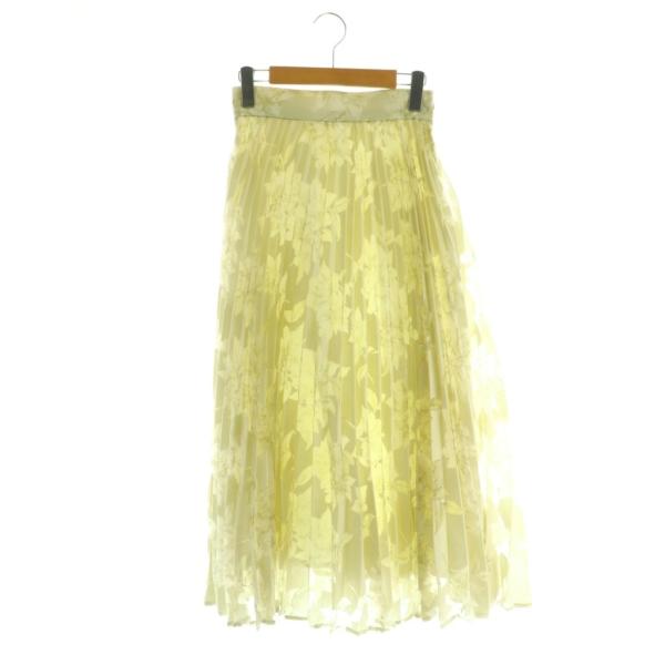 プロポーション ボディドレッシング PROPORTION BODY DRESSING プリーツスカート ロング 花柄 S アイボリー /MI ■OS 【ブランド】プロポーション ボディドレッシング PROPORTION BODY DRESS...