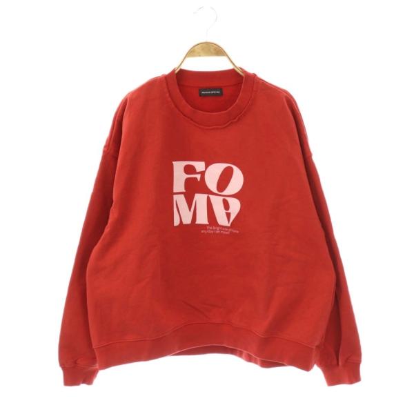 メゾンスペシャル MAISON SPECIAL FOAM Puff Printing Pullover スウェットプルオーバー M レッド ピンク /DO ■OS レディース【ブランド】メゾンスペシャル MAISON SPECIAL【表記サ...