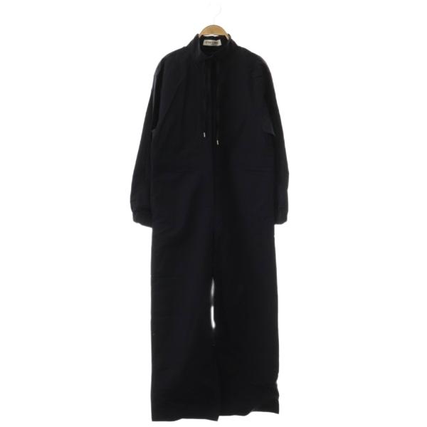 キシダミキ kishidamiki ジャンプスーツ オールインワン ネイビー /ES ■OS レディース【表記サイズ】サイズ不明【実寸サイズ】ウエスト：94cm　もも幅：33cm　裾幅：27cm　股上：30cm　股下：71cm　　【素材】品...