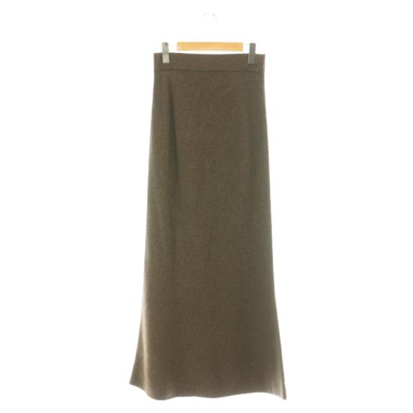 エーピーストゥディオ AP STUDIO 24AW カシミヤミックスニットスカート ロング タイト 36 ブラウン /CX ■OS レディース【ブランド】エーピーストゥディオ AP STUDIO【表記サイズ】36【実寸サイズ】ウエスト：70...