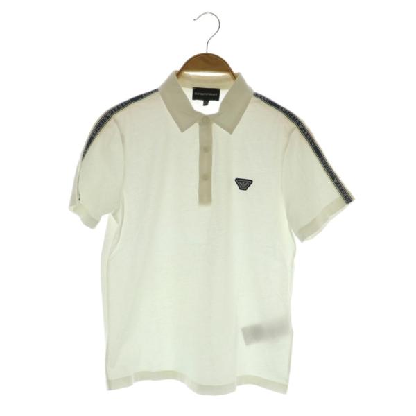 エンポリオアルマーニ EMPORIO ARMANI キッズ Pima jersey polo shirt with logo tape. ポロシャツ 半袖 12A ホワイト /MY ■OS レディース【ブランド】エンポリオアルマーニ EMP...