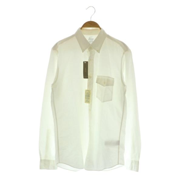 未使用品 ジェイクルー J.CREW ボタンダウン 長袖シャツ コットン S ホワイト /MY ■OS メンズ【ブランド】ジェイクルー J.CREW【表記サイズ】S【実寸サイズ】肩幅：42cm　身幅：50cm　着丈：73cm　袖丈：63cm...