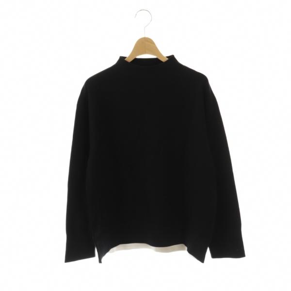 未使用品 自由区 オンワード樫山 23AW レーヨンストレッチモックネック
