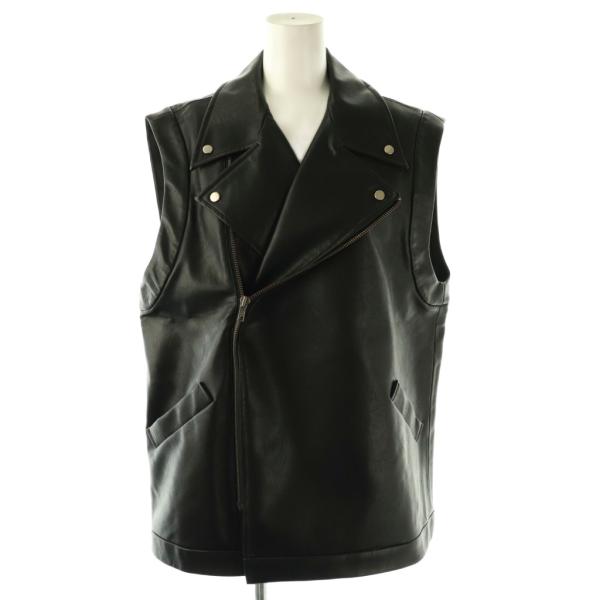 リムアーク rim.ark 23AW Riders box shaped vest ジャケット F ブラック /DO ■OS レディース【ブランド】リムアーク rim.ark 【表記サイズ】F【実寸サイズ】身幅：約53cm　総丈：約67.5...