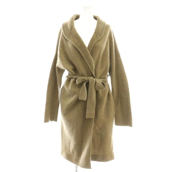 セオリーリュクス theory luxe MINDY KAY S カーディガン ウール ベルト付き 38 ベージュ /CX ■OS レディース【ブランド】セオリーリュクス theory luxe【表記サイズ】38【実寸サイズ】肩幅：56cm...