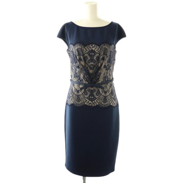 タダシショージ TADASHI SHOJI レース切り替えタイトワンピース フレンチスリーブ ネイビー ライトベージュ /DO ■OS ■SH レディース【ブランド】タダシショージ TADASHI SHOJI【表記サイズ】表記なし【実寸サイ...