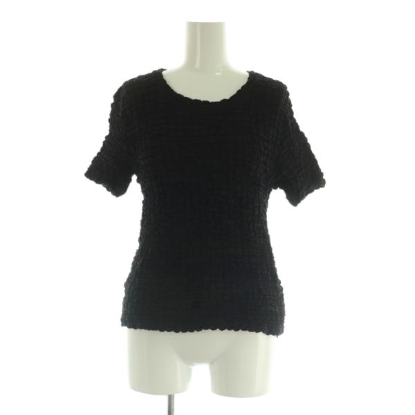 ジャーナルスタンダードレサージュ journal standard L'essage 24SS POKOPOKO Tシャツ 半袖 ストレッチ ブラック /MY ■OS レディース【ブランド】ジャーナルスタンダードレサージュ journal ...