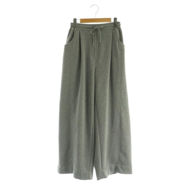 ウィルフリー willfully ponte conversion tuck indulgent PT スウェットイージーパンツ ワイド Free/L グレー /MY ■OS レディース【ブランド】ウィルフリー willfully【表記サイ...
