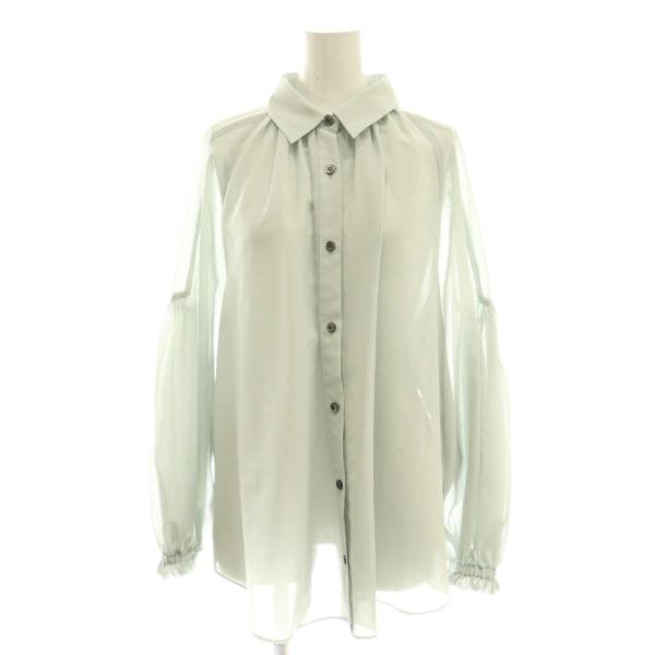 ダイアグラム グレースコンチネンタル Diagram GRACE CONTINENTAL 24SS ドルマンボリュームシャツ ブラウス 長袖 36 ライトグリーン【ブランド】ダイアグラム グレースコンチネンタル Diagram GRACE ...