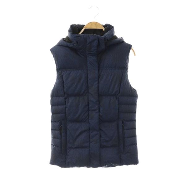 パタゴニア Patagonia 28045 Down With It Vest ダウンベスト 総柄 S ネイビー /HK ■OS レディース【ブランド】パタゴニア Patagonia【表記サイズ】S【実寸サイズ】身幅：47.5cm　着丈：6...