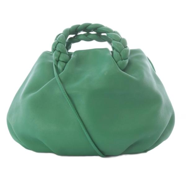 へリュー HEREU BONBON レザー 2way ハンドバッグ ショルダーバッグ グリーン /YO39 レディース【実寸サイズ】持ち手の長さ：19cm　ヨコ：15cm　タテ：15cm　マチ：5.5cm　ショルダーの長さ：128（取り外し...