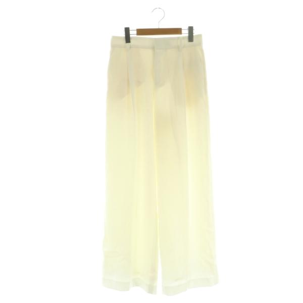ドゥーズィエムクラス DEUXIEME CLASSE エブリデイアイライク EVERYDAY I LIKE 25SS Blanc Tuck Pants パンツ ワイド タック 36 ホワイト /HK ■OS レディース【ブランド】ドゥーズィ...