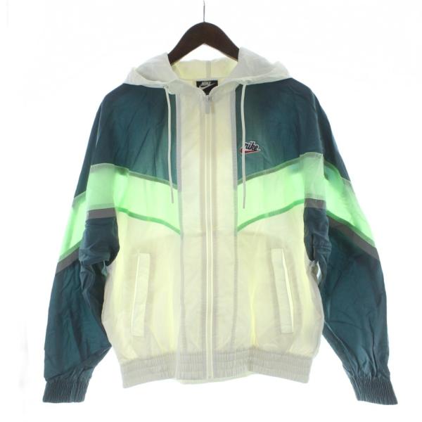 ナイキ NIKE WINDRUNNER PLUS ウインドブレーカー S 白 ホワイト 長袖 フード付き V字切り替え CZ0782-133 /AB ■OS メンズ レディース【ブランド】ナイキ NIKE【表記サイズ】S【実寸サイズ】身幅：...