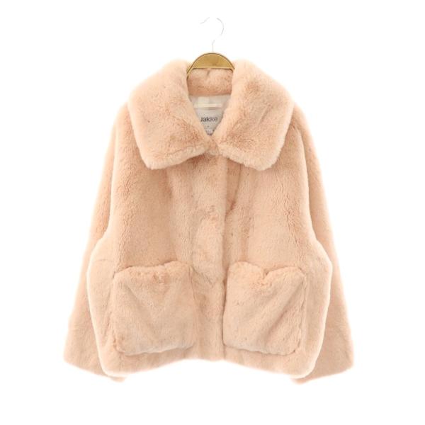 ジャッキー jakke TRACI COAT コート フェイクファー M ピンク /HK ■OS レディース【表記サイズ】M【実寸サイズ】肩幅：55cm　身幅：63cm　着丈：59cm　袖丈：54cm　　【素材】表地　パイル：ポリエステル　...