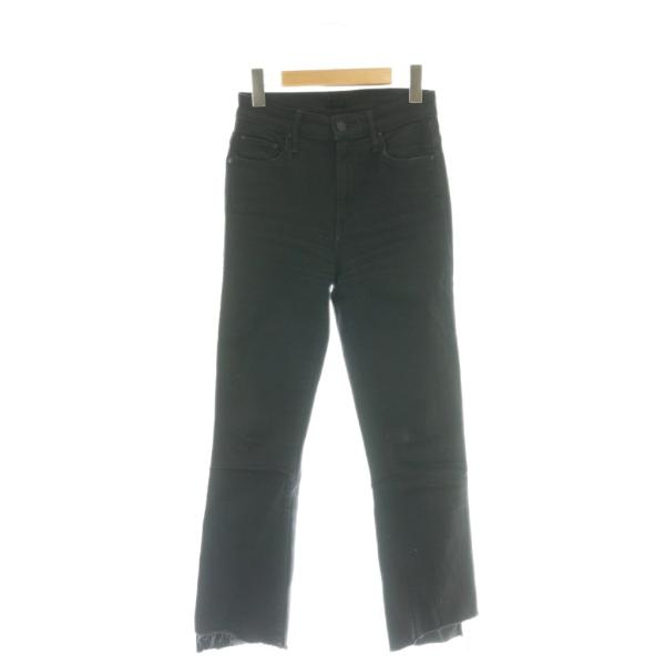 マザー mother INSIDER CROP STEP FRAY デニムパンツ ジーンズ カットオフ 25 ブラック /CX ■OS レディース【ブランド】マザー mother【表記サイズ】25【実寸サイズ】ウエスト：64cm　もも幅：2...
