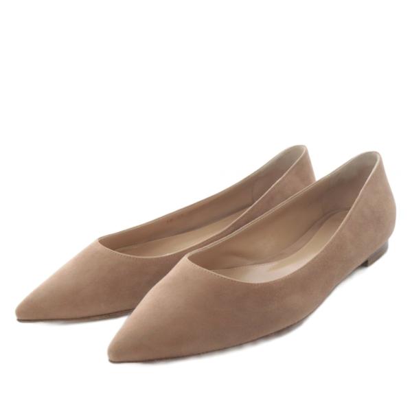 ジャンヴィトロッシ Gianvito Rossi パンプス フラット ポインテッドトゥ スエード 37.5 ベージュ /YO26 レディース【ブランド】ジャンヴィトロッシ Gianvito Rossi【表記サイズ】37.5【実寸サイズ】ヒー...