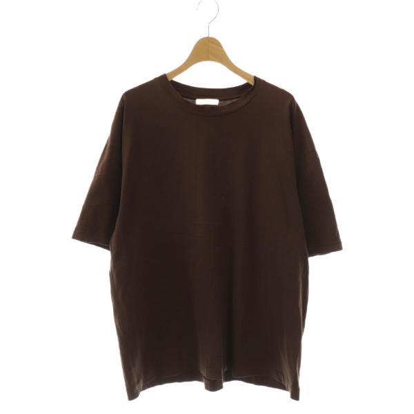 エイトン ATON SUVIN 60/2 スビンコットン Tシャツ カットソー 半袖 コットン 4 茶 /NR ■OS メンズ レディース【ブランド】エイトン ATON【表記サイズ】4【実寸サイズ】肩幅：57cm　身幅：55cm　着丈：69...