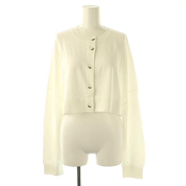 未使用品 エンフォルド ENFOLD 25AW HALF-CIRCLE CARDIGAN カーディガン ニット 38 ホワイト /DF ■OS レディース【ブランド】エンフォルド ENFOLD【表記サイズ】38【実寸サイズ】肩幅：75.5c...