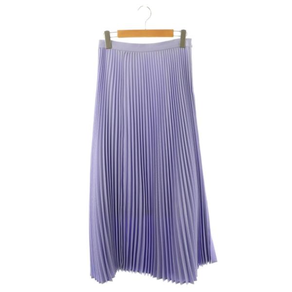 セン Cen. プリーツスカート ロング 38 ラベンダー /HK ■OS レディース【表記サイズ】38【実寸サイズ】ウエスト：68cm　ヒップ：78cm　スカート丈：88cm　　【素材】表地：ポリエステル　裏地：ポリエステル【色】ラベンダ...