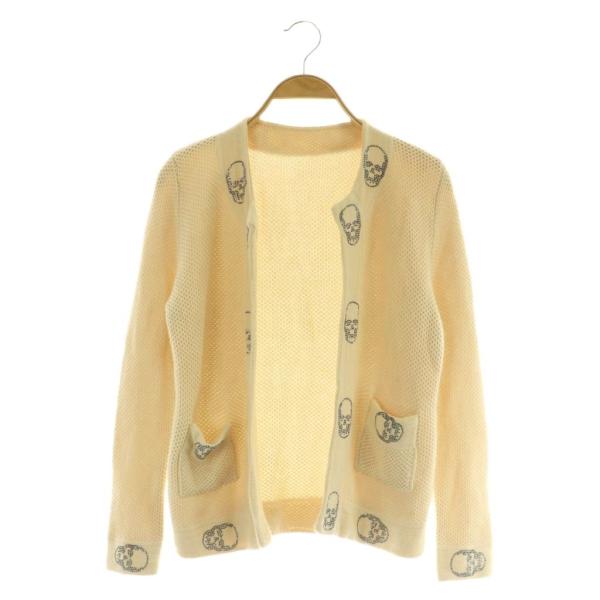 ルシアンペラフィネ LUCIEN PELLAT-FINET カーディガン ラインストーンスカル ニット カシミアシルク S アイボリー /MY ■OS レディース【ブランド】ルシアンペラフィネ LUCIEN PELLAT-FINET【表記サ...