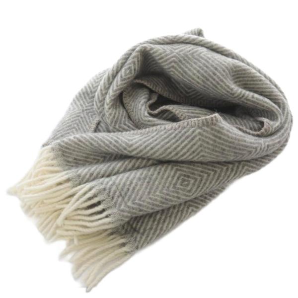 ラプアン カンクリ LAPUAN KANKURIT ポケットショール フリンジ 総柄 グレー ベージュ /SR レディース【表記サイズ】実寸サイズをご参照ください。【実寸サイズ】全長（フリンジ含まず）：175cm　幅：65cm　　【色】グレ...