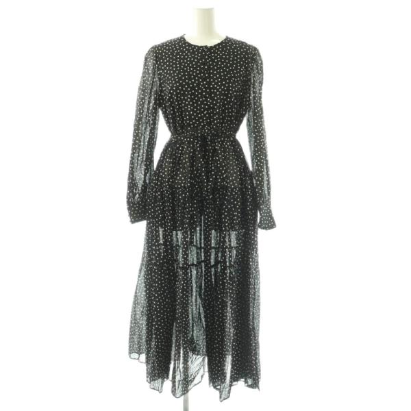 ビリティス ディ セッタン Bilitis dix-sept ans ドット ティアードワンピース ロング 36 ブラック /HK ■OS レディース【ブランド】ビリティス ディ セッタン Bilitis dix-sept ans【表記サイ...