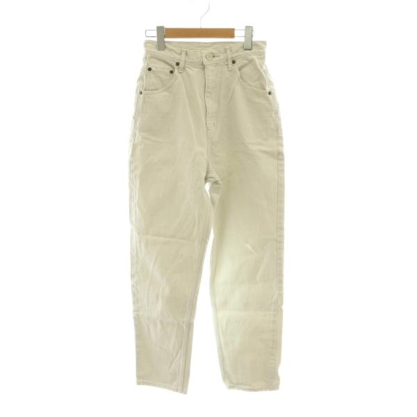 スタニングルアー STUNNING LURE ハイライズテーパードデニム ジーンズ 25 白 ホワイト 無地 /AG ■OS レディース【ブランド】スタニングルアー STUNNING LURE【表記サイズ】25【実寸サイズ】ウエスト：約60...